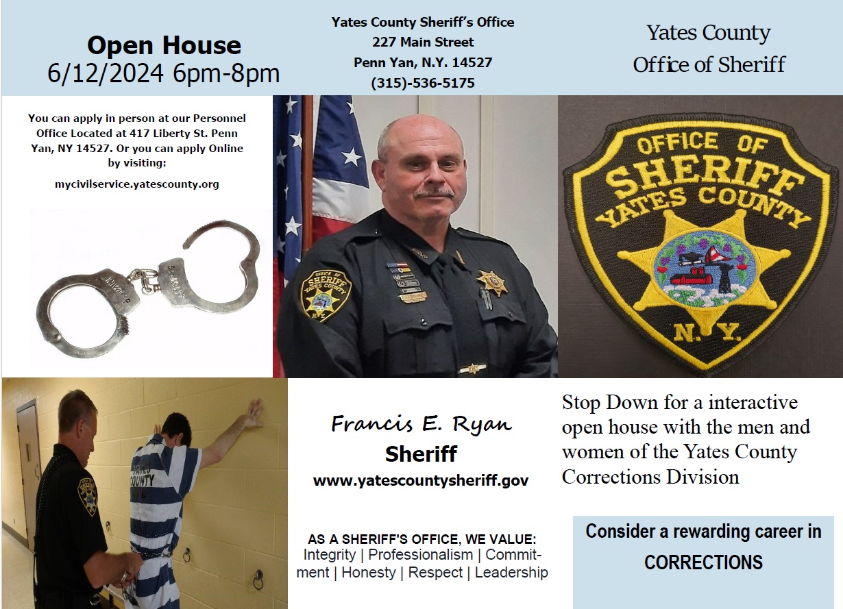Yates County Sheriff's Office holds Open House Wednesday June 12 • The ...