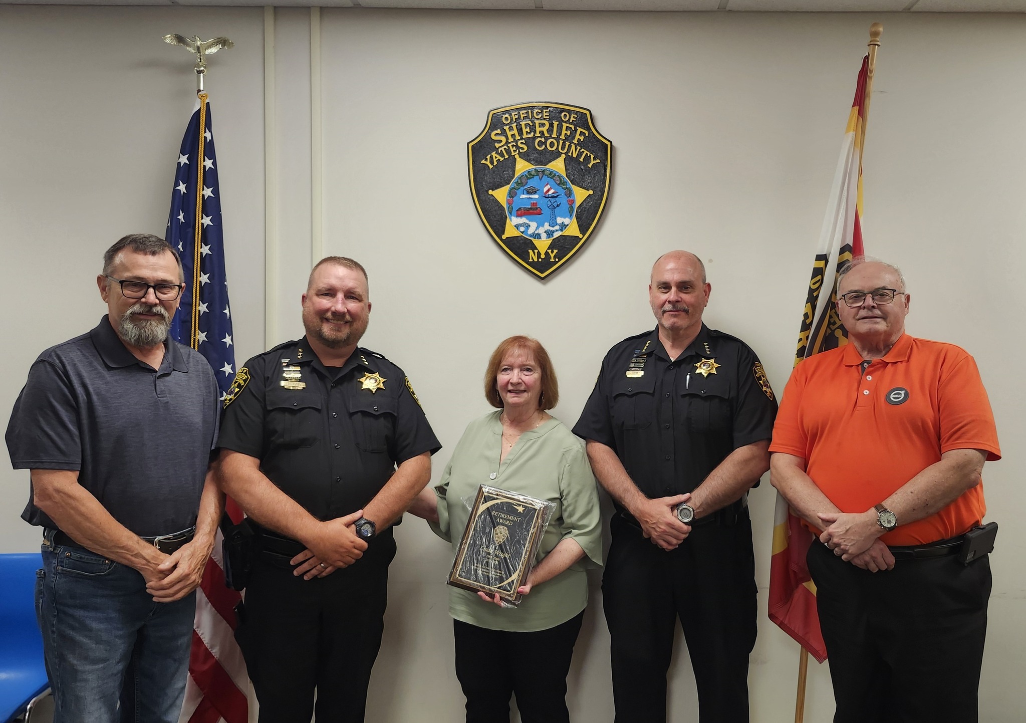 Yates County Sheriff's Secretary Linda Wright Retires • The KEUKA SUN