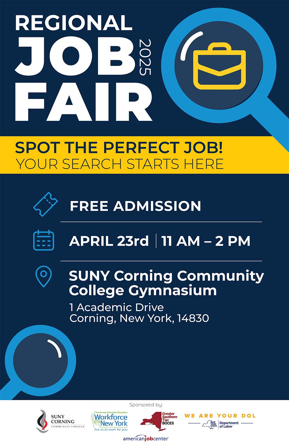 SUNY Corning Community College to Host Regional Job Fair Today • The ...