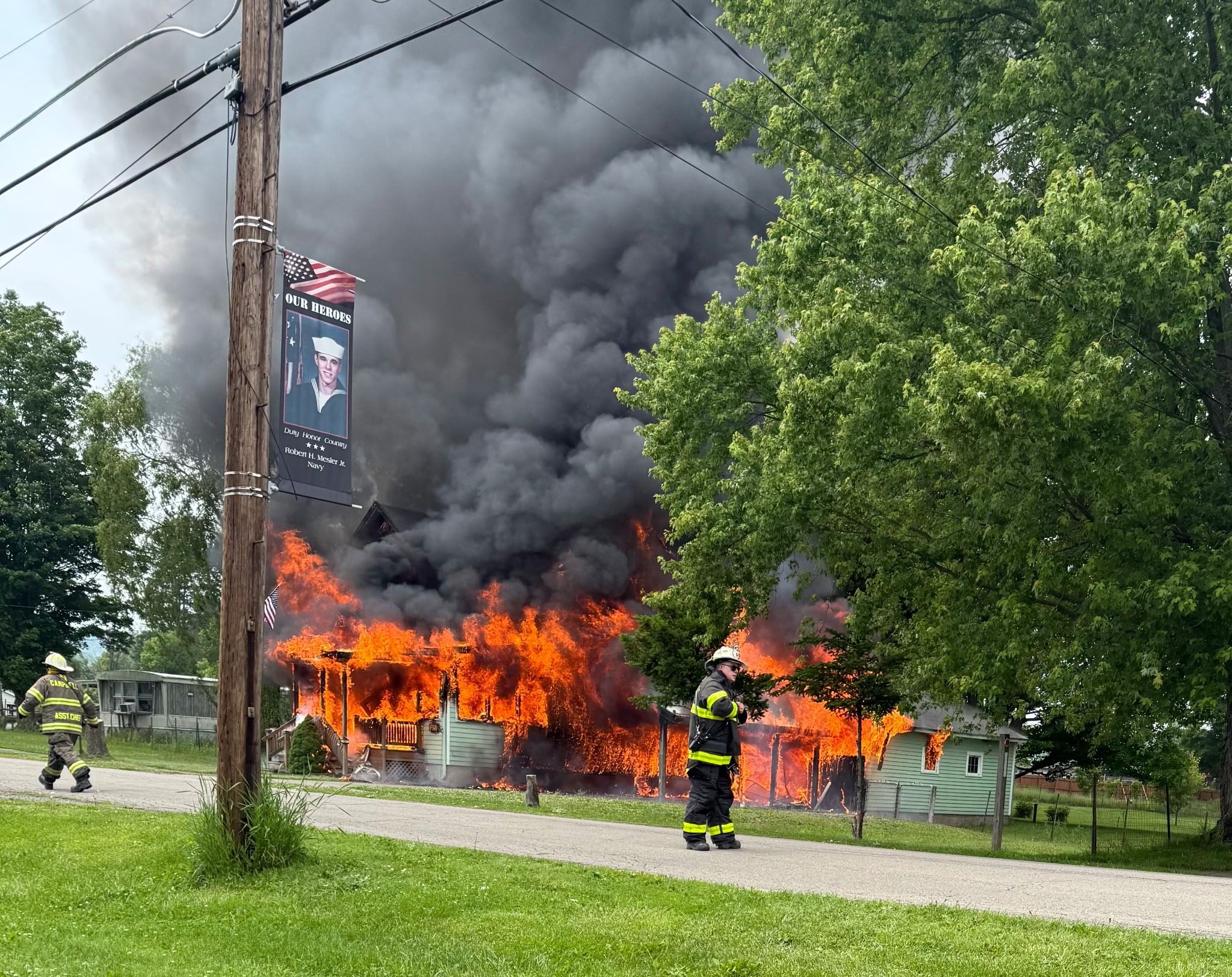 Bath Fire responds to devestating Savona structure fire, GALLERY • The ...