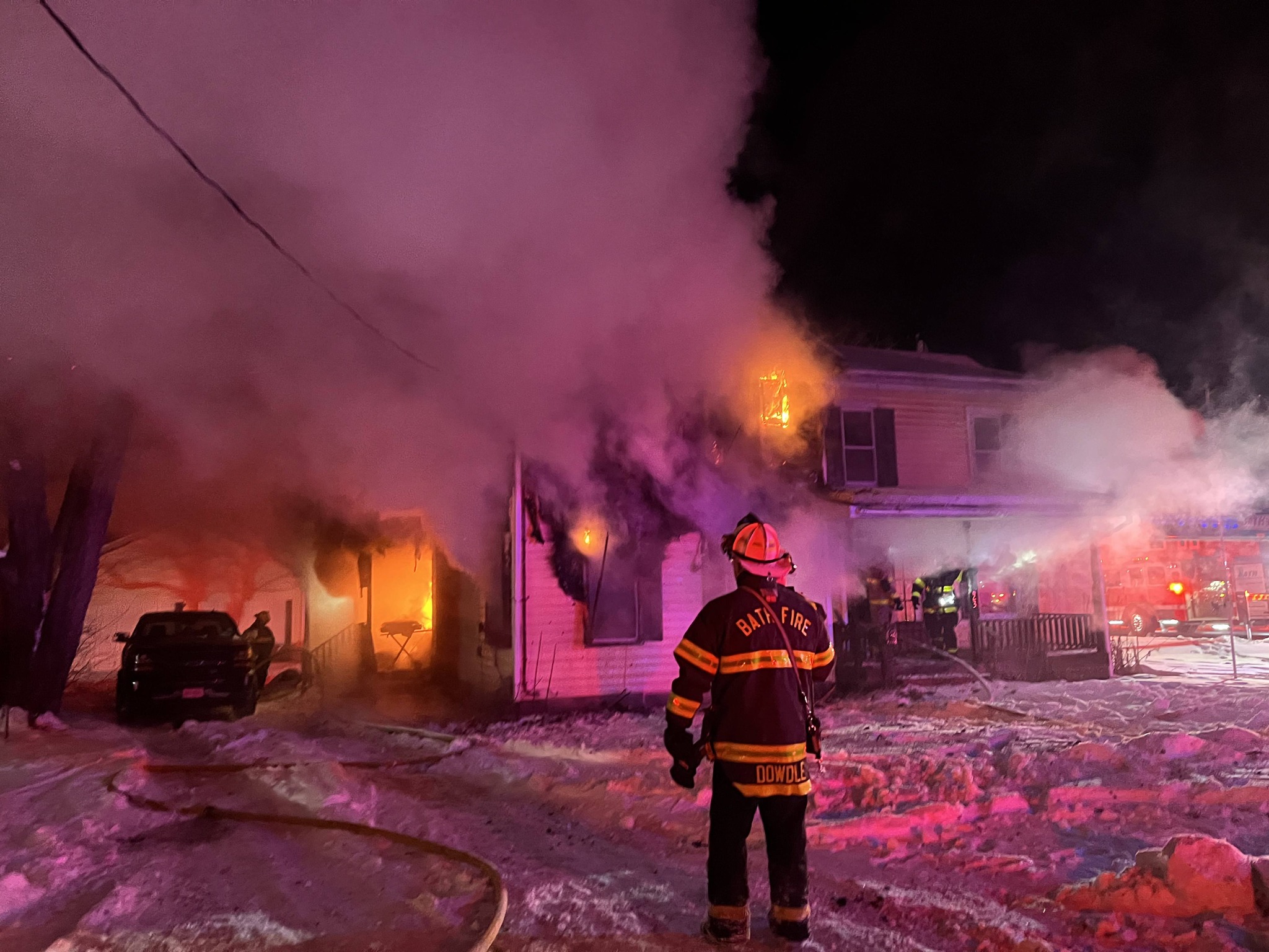 Late-Night House Fire in Bath Sends One Person to Hospital • The KEUKA SUN